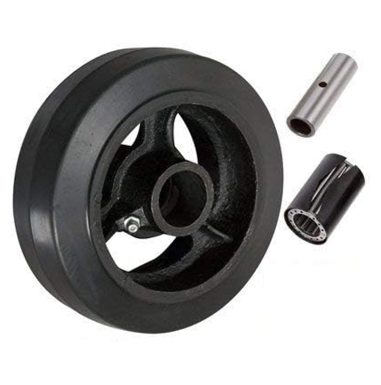 - 6" X 2" RUBBER ON CAST IRON WHEEL - 500 LBS CAPACITY - Walmart.com