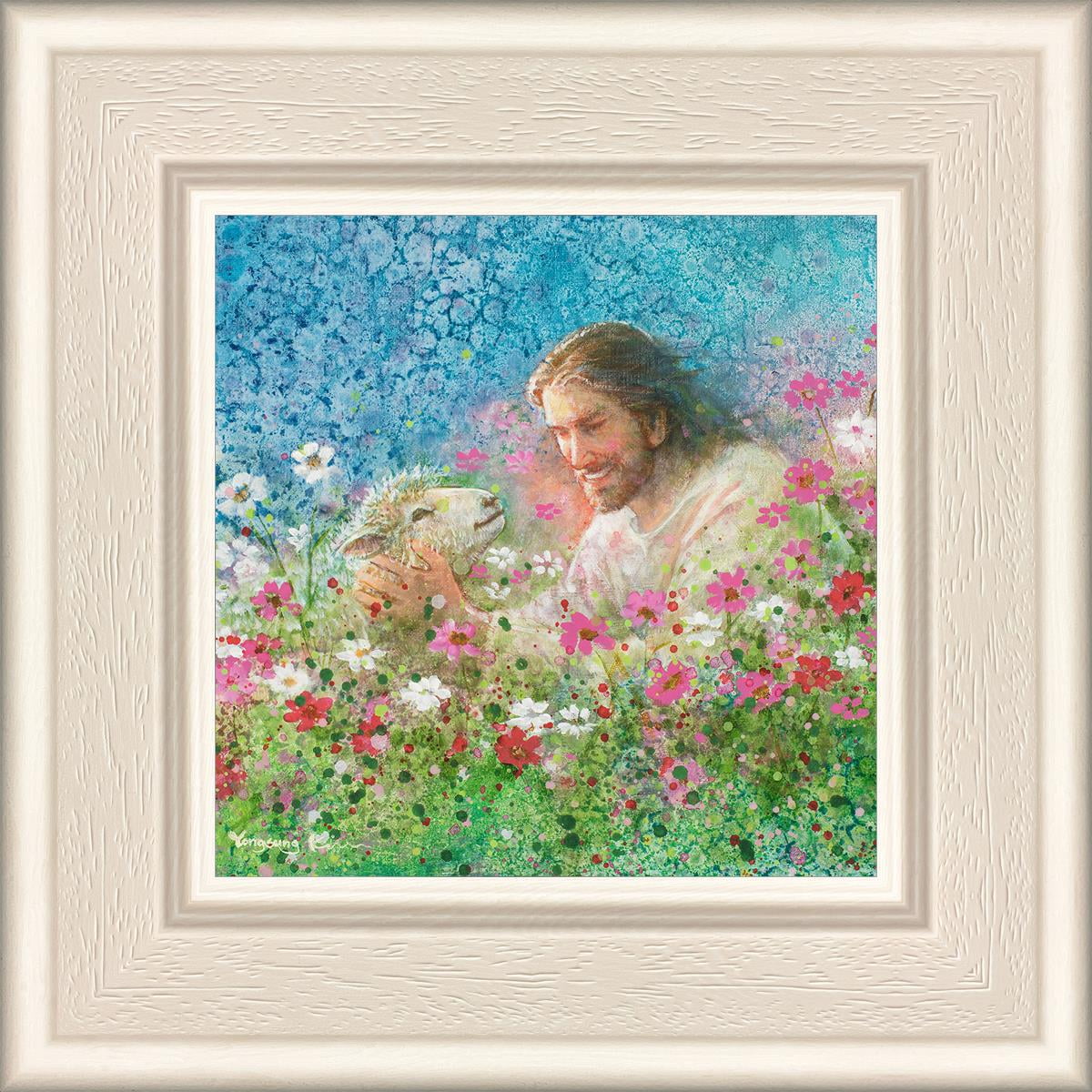 6 X 6 I Will Never Forsake Thee by Yongsung Kim With Whitewood Frame ...