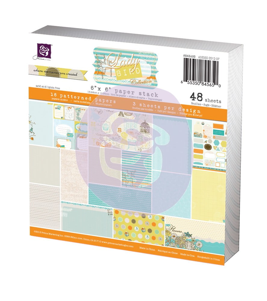 6 X 6 Paper Pad- Lady Bird - Walmart.com