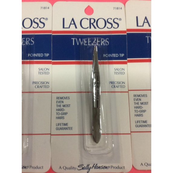 6 X La Cross by Sally Hansen Point Tip Tweezers # 71814 NEW AND SEALED ...