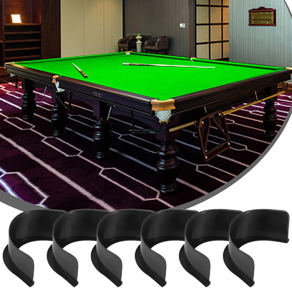 6 X Pool Table Rubber Pockets Lined Adult Billiards Middle Tail Bag ...