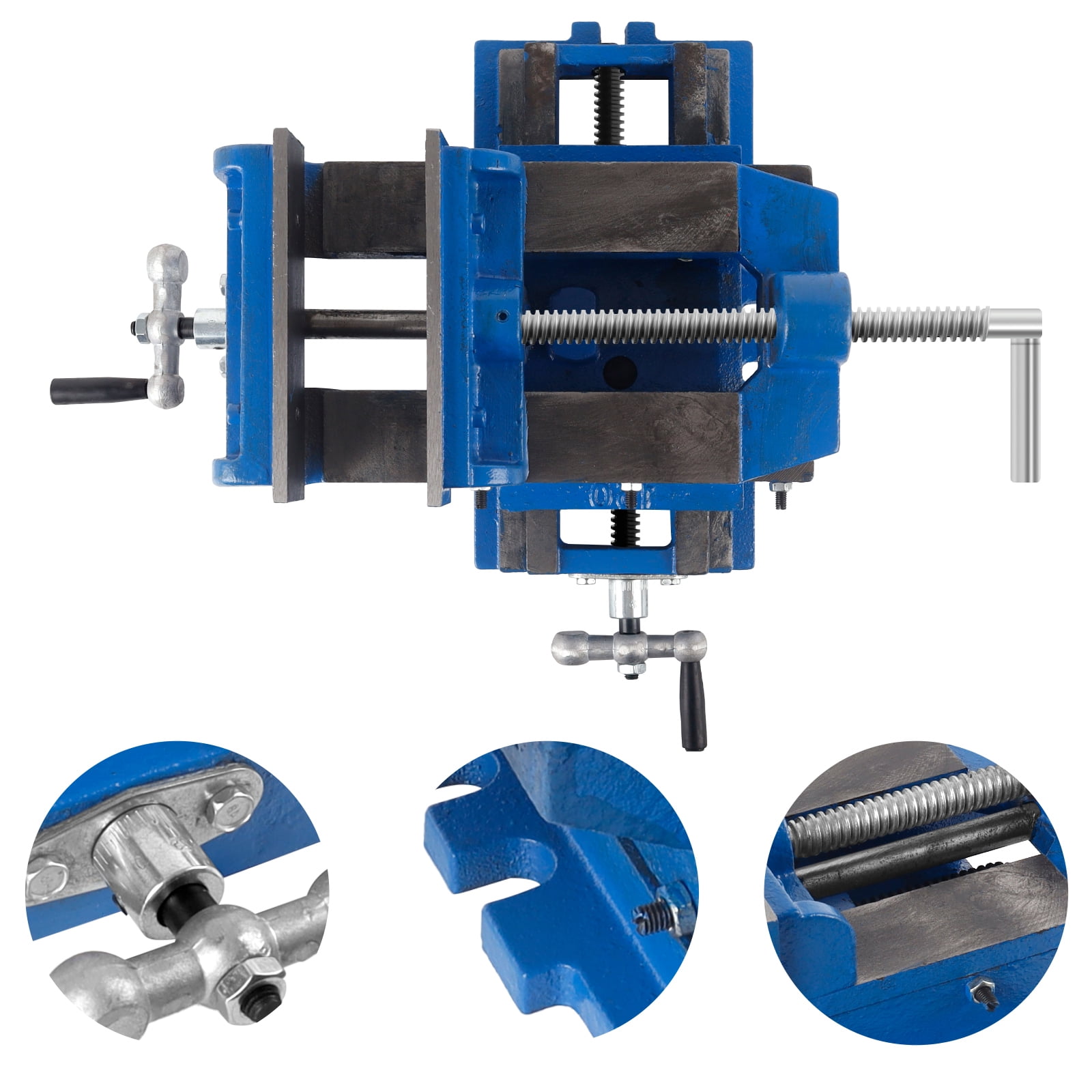 6" Drill Press Work Positioning Vise, Carbon Steel Components, Reliable ...