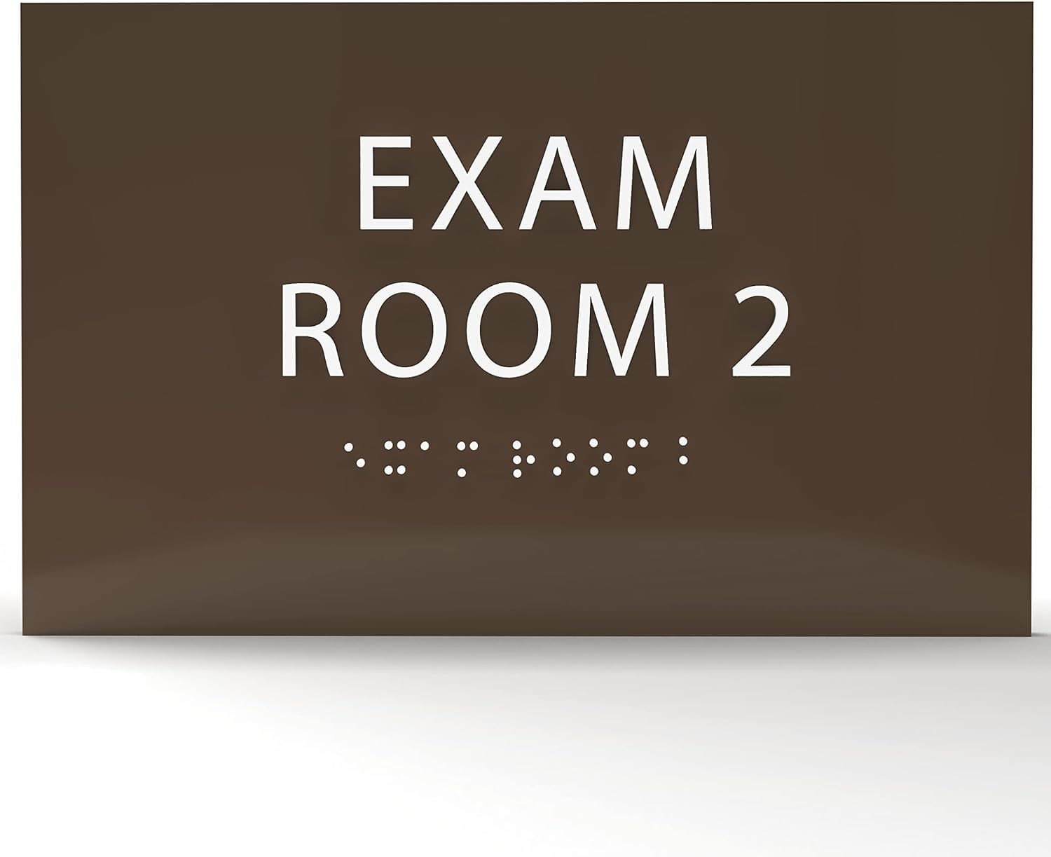 6" X4" Exam Room 2 Sign- Tactile Graphics Grade 2 Braille Text | Modern ...