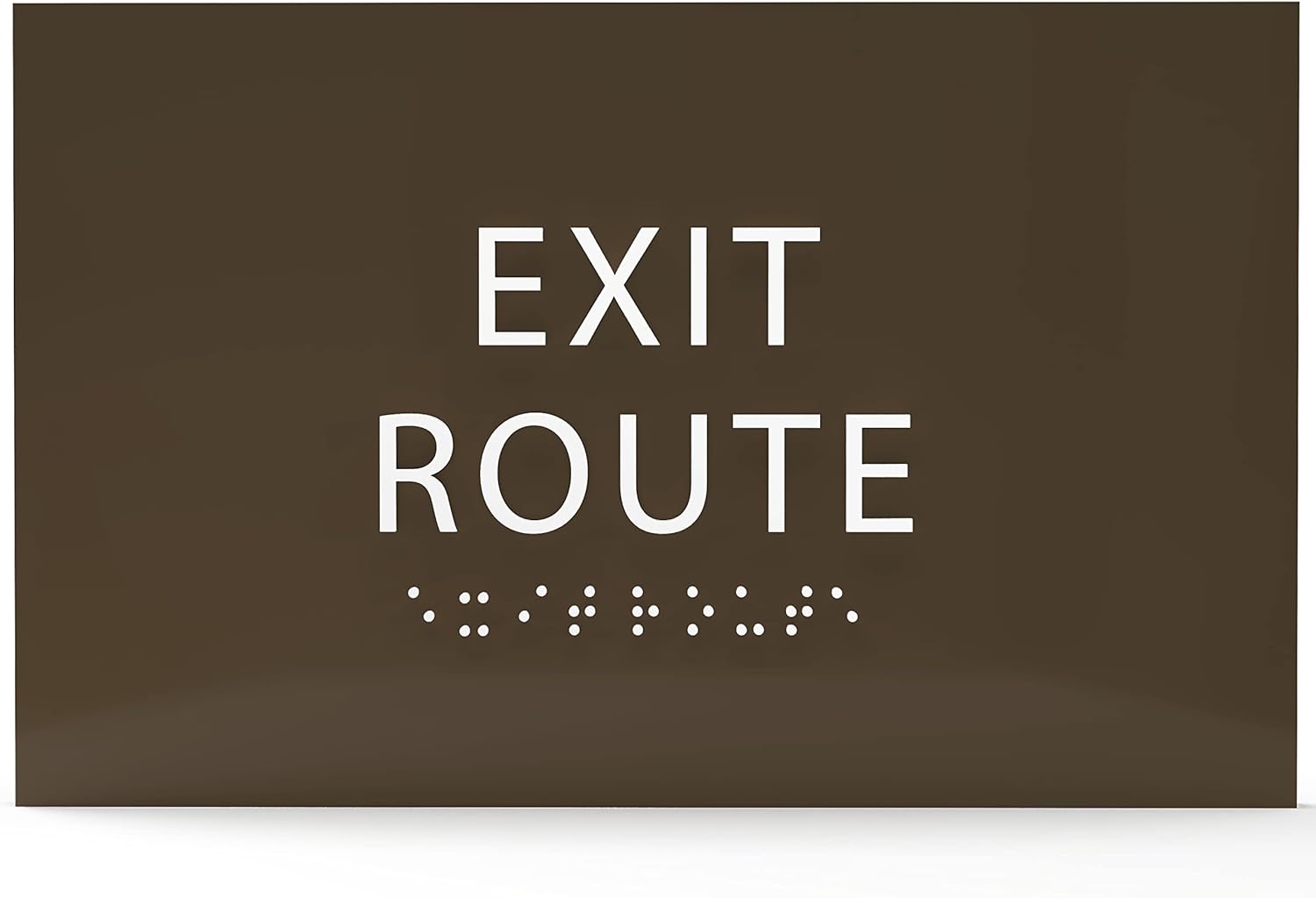 6" X4" Exit Route Sign- Tactile Graphics Grade 2 Braille Text | Modern ...