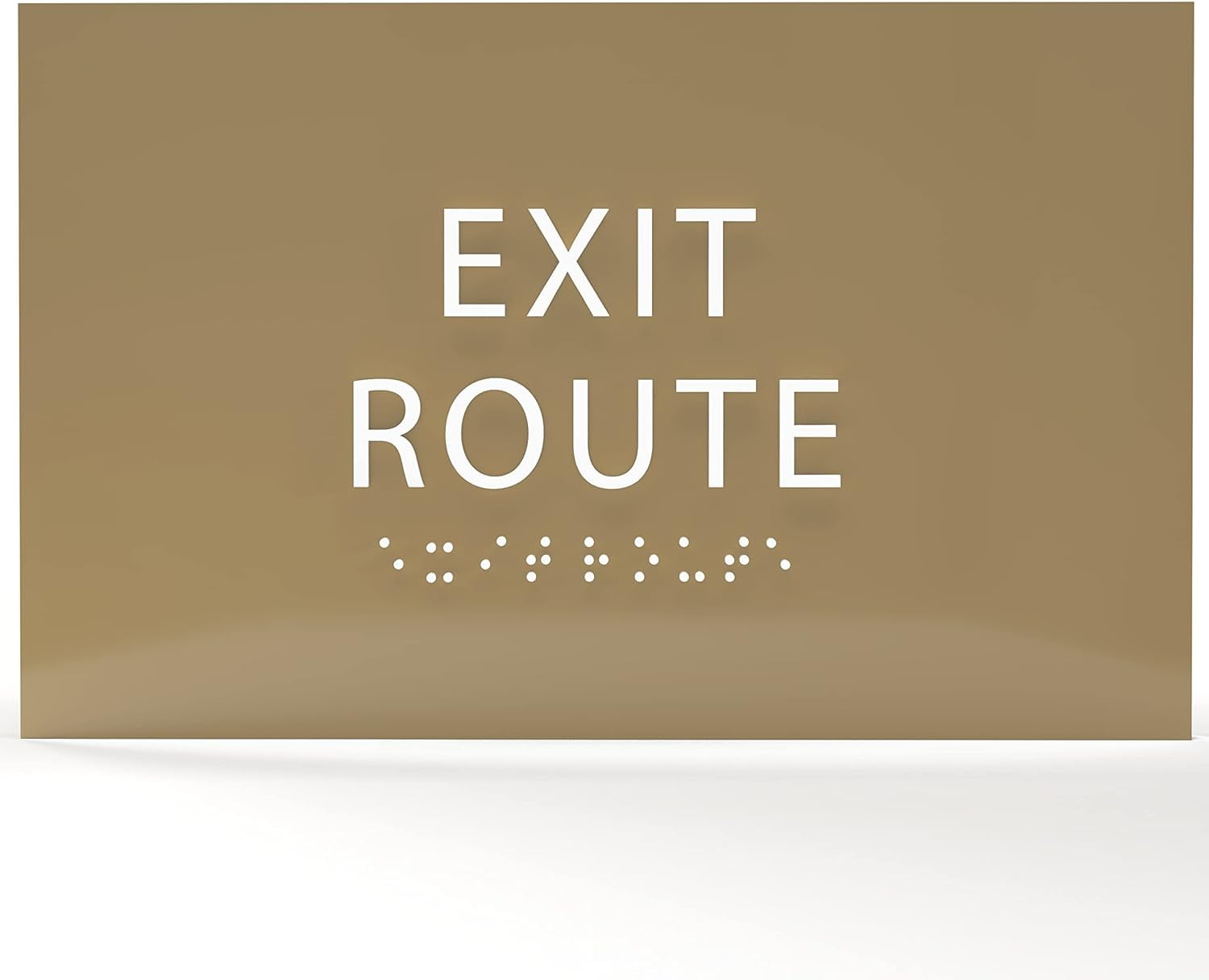 6" X4" Exit Route Sign- Tactile Graphics Grade 2 Braille Text | Modern ...