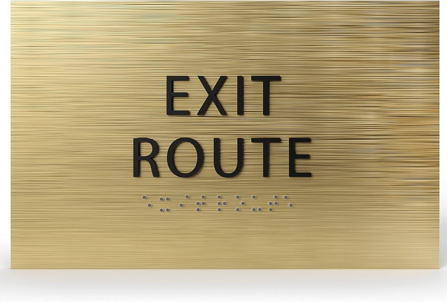 6" X4" Exit Route Sign- Tactile Graphics Grade 2 Braille Text | Modern ...