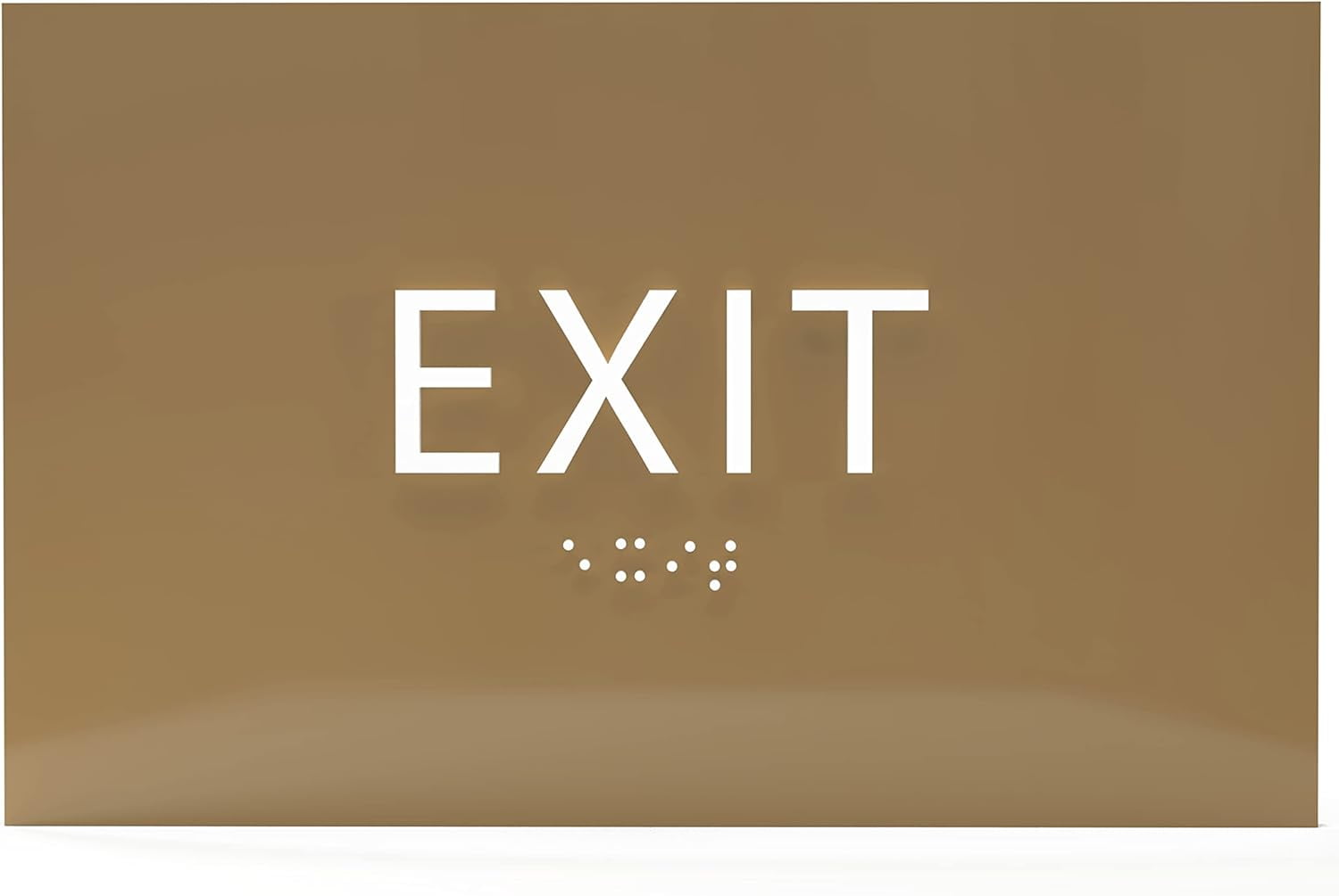 6"X4" Exit Sign - Tactile Graphics Grade 2 Braille Text | Modern ...