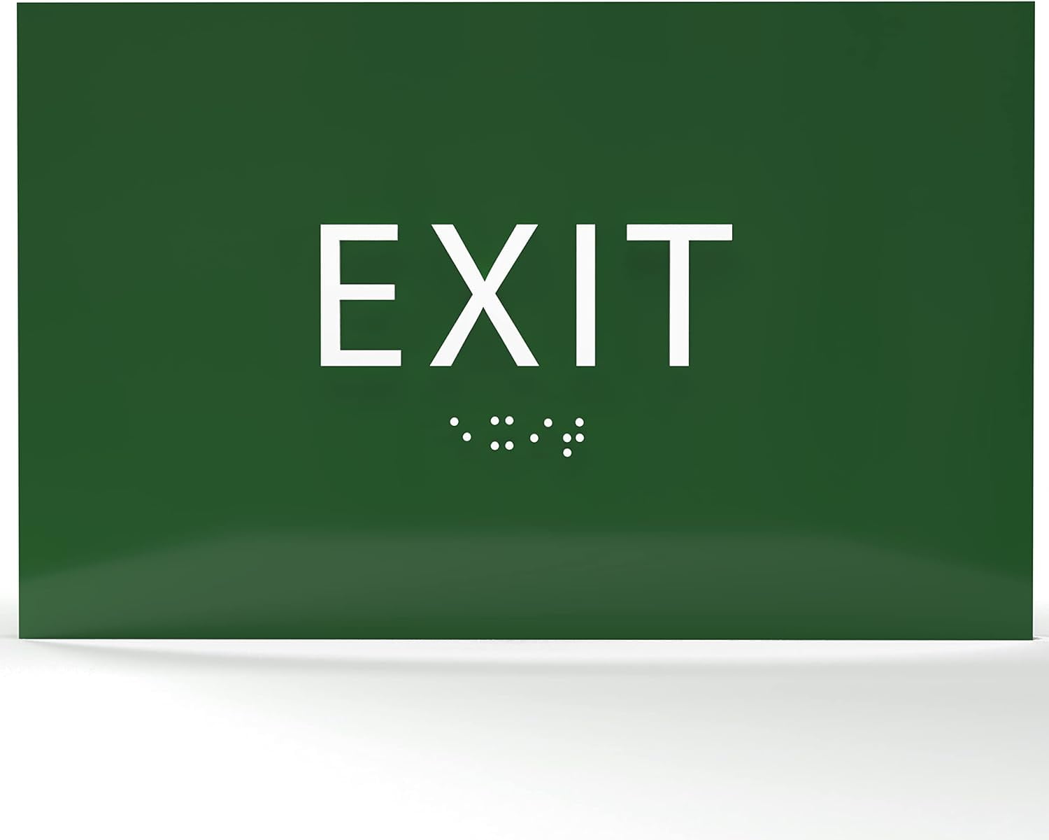 6"X4" Exit Sign - Tactile Graphics Grade 2 Braille Text | Modern ...