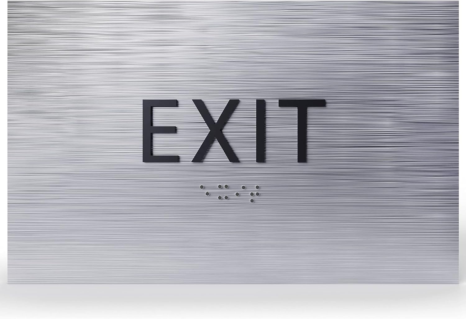 6"X4" Exit Sign - Tactile Graphics Grade 2 Braille Text | Modern ...