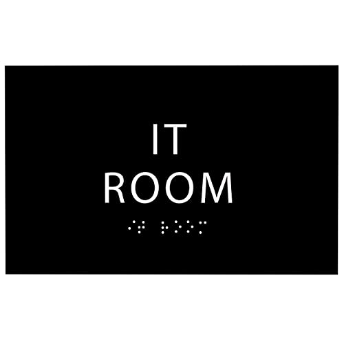 6" X4" IT Room Sign- Tactile Graphics Grade 2 Braille Text | Modern ...