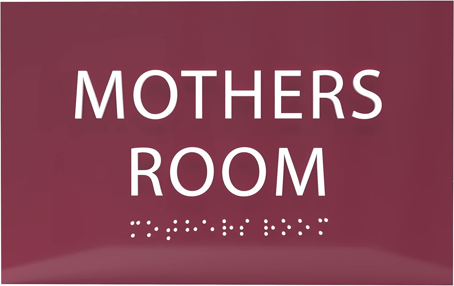 6" X4" Mothers Room Sign - Tactile Graphics Grade 2 Braille Text ...