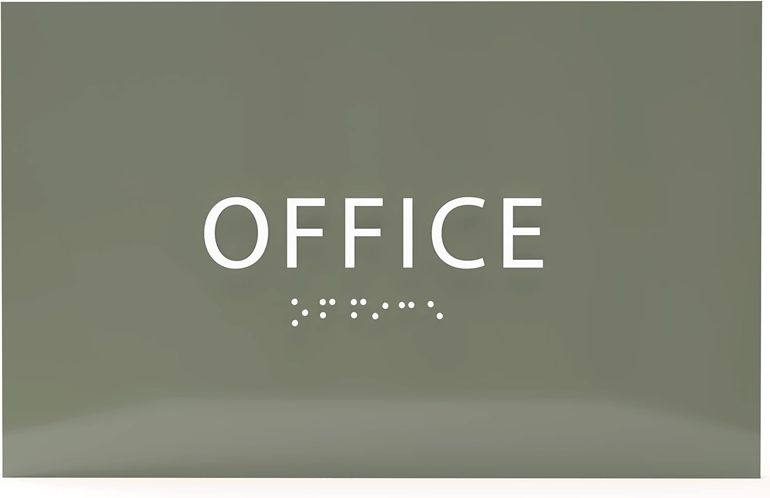 6" X4" Office Sign- Tactile Graphics Grade 2 Braille Text | Modern ...