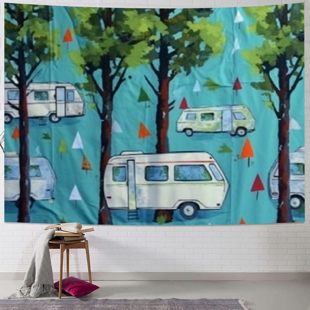 BCIIG Trees Tapestry Wall Hanging Unique Style Graphic Tapestries Home ...