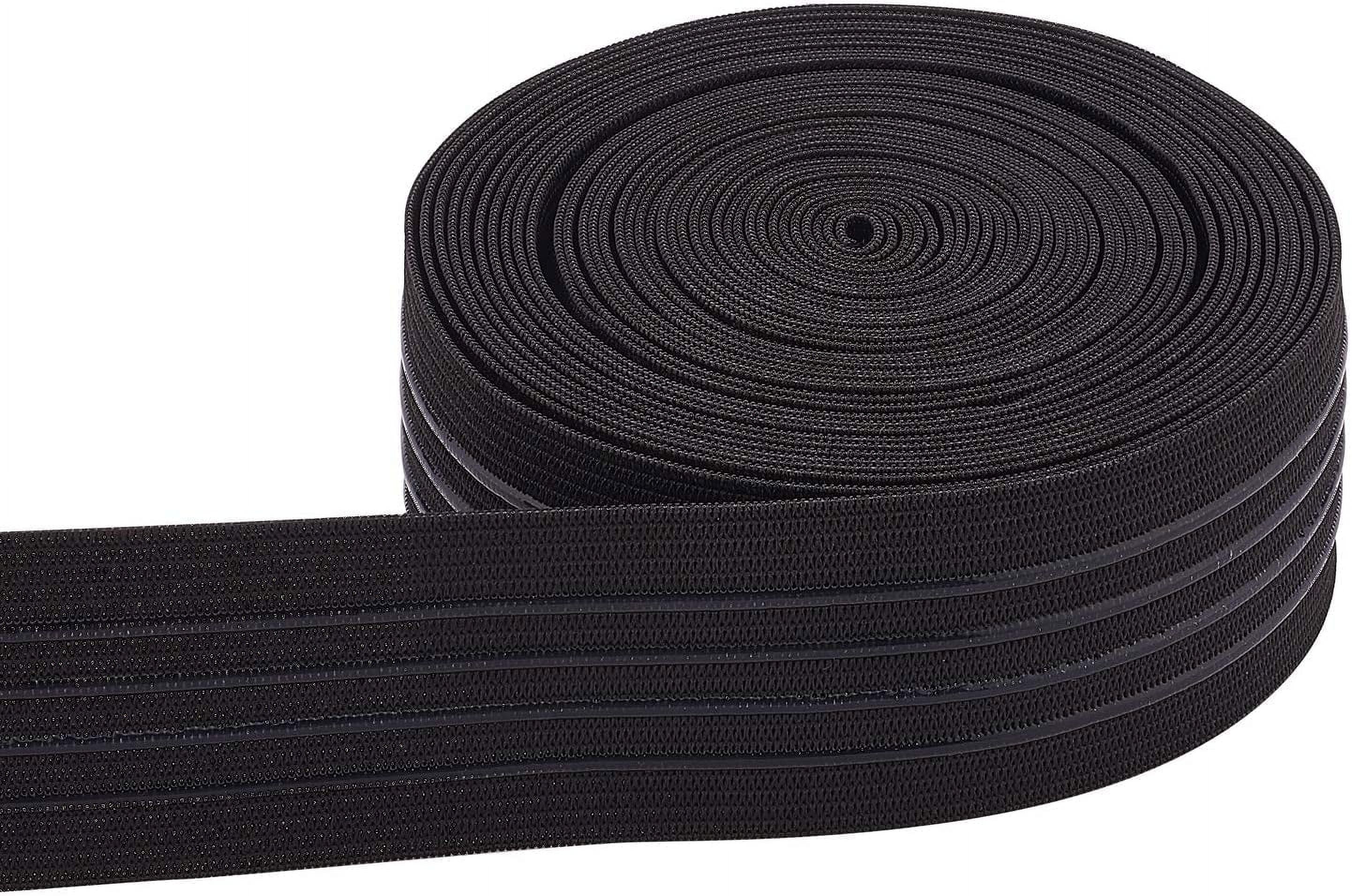 6 Yards 37mm Wide Non-Slip Elastic Band Straight Silicone Elastic ...