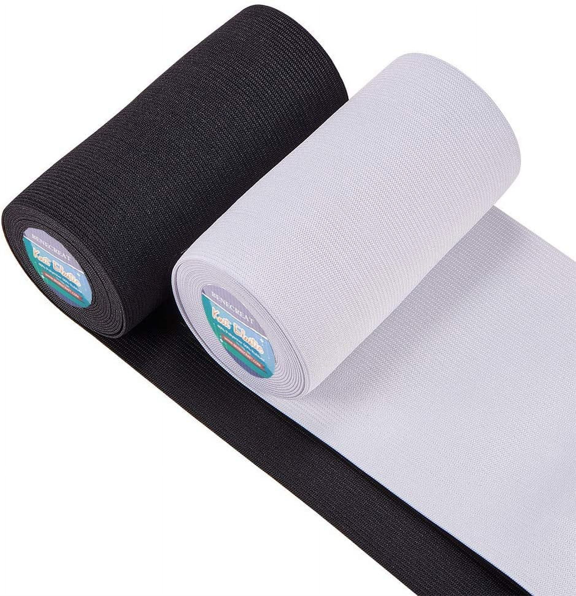 6 Yards 4.72-Inch Wide Elastic Band Heavy Stretch High Elasticity Knit ...