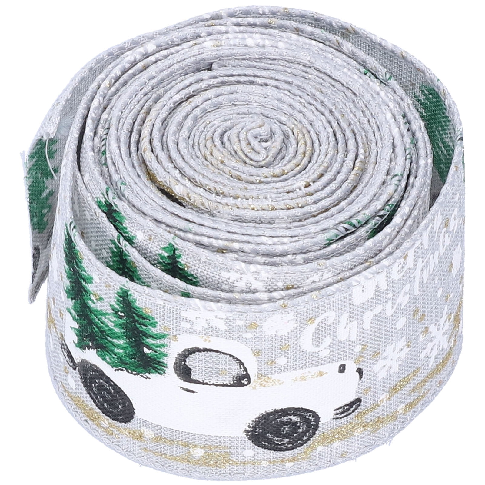 6 Yards Christmas Ribbon Cute Patterns Attractive Design 2 Colors ...