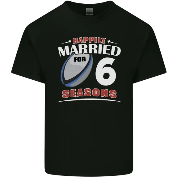 6 Year Wedding Anniversary 6th Rugby Sports Team Light Cotton Shirt,for ...
