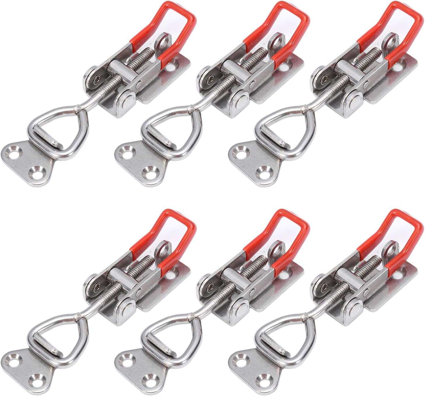 6 adjustable lever clamps with switching locking metal claws for the ...