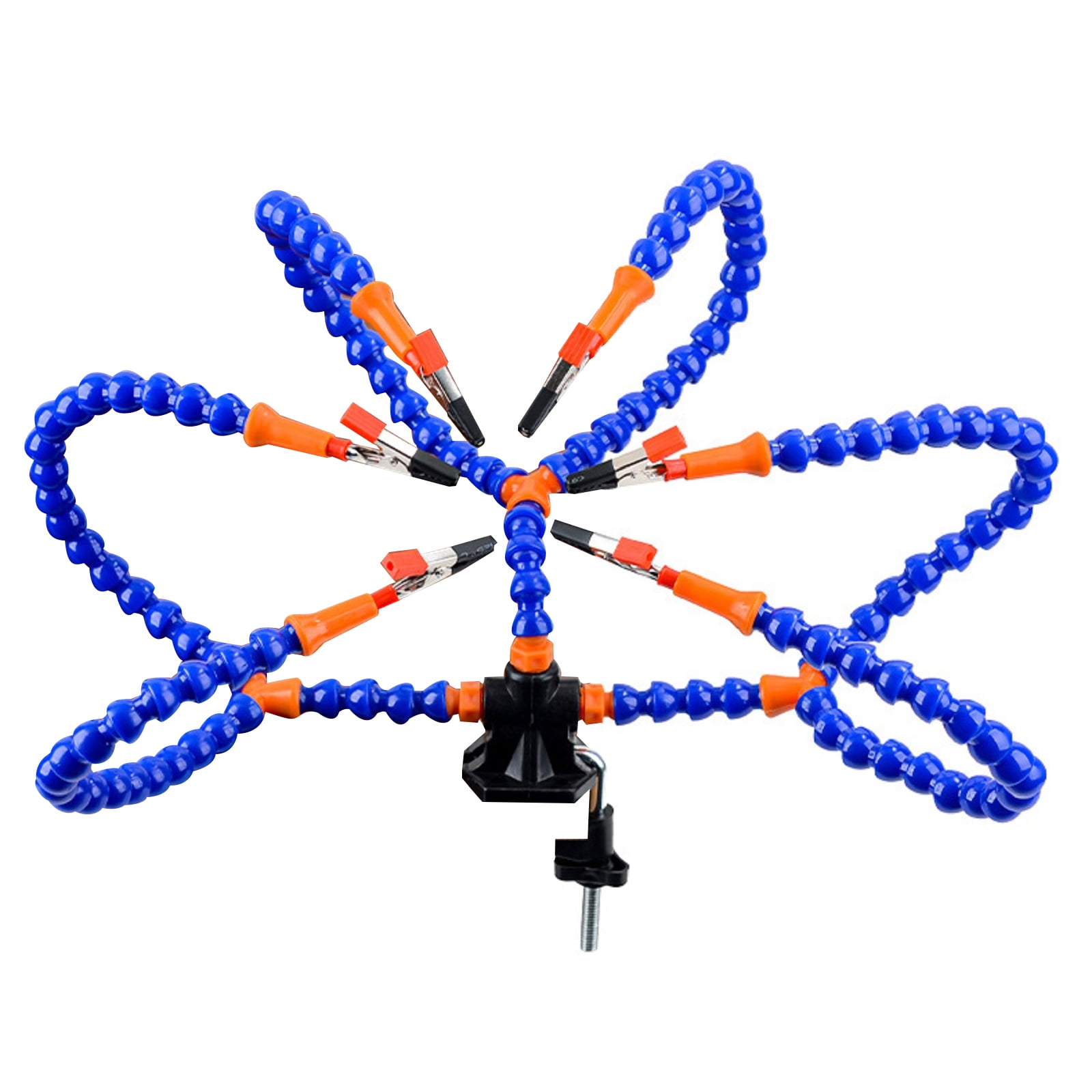 6 arms Soldering Iron Stand Helping Holder Third Hand Flexible Arm ...
