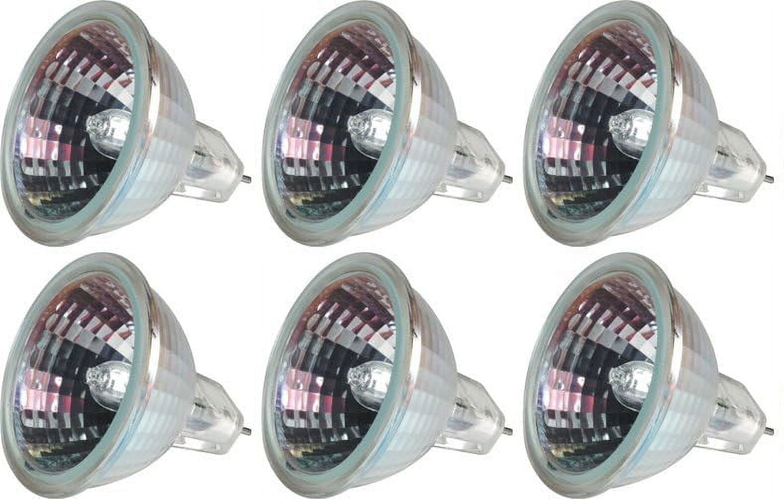 (6 bulbs) GE 25480 MR16 Halogen Flood Lamp, 20 watt, quartz Halogen ...