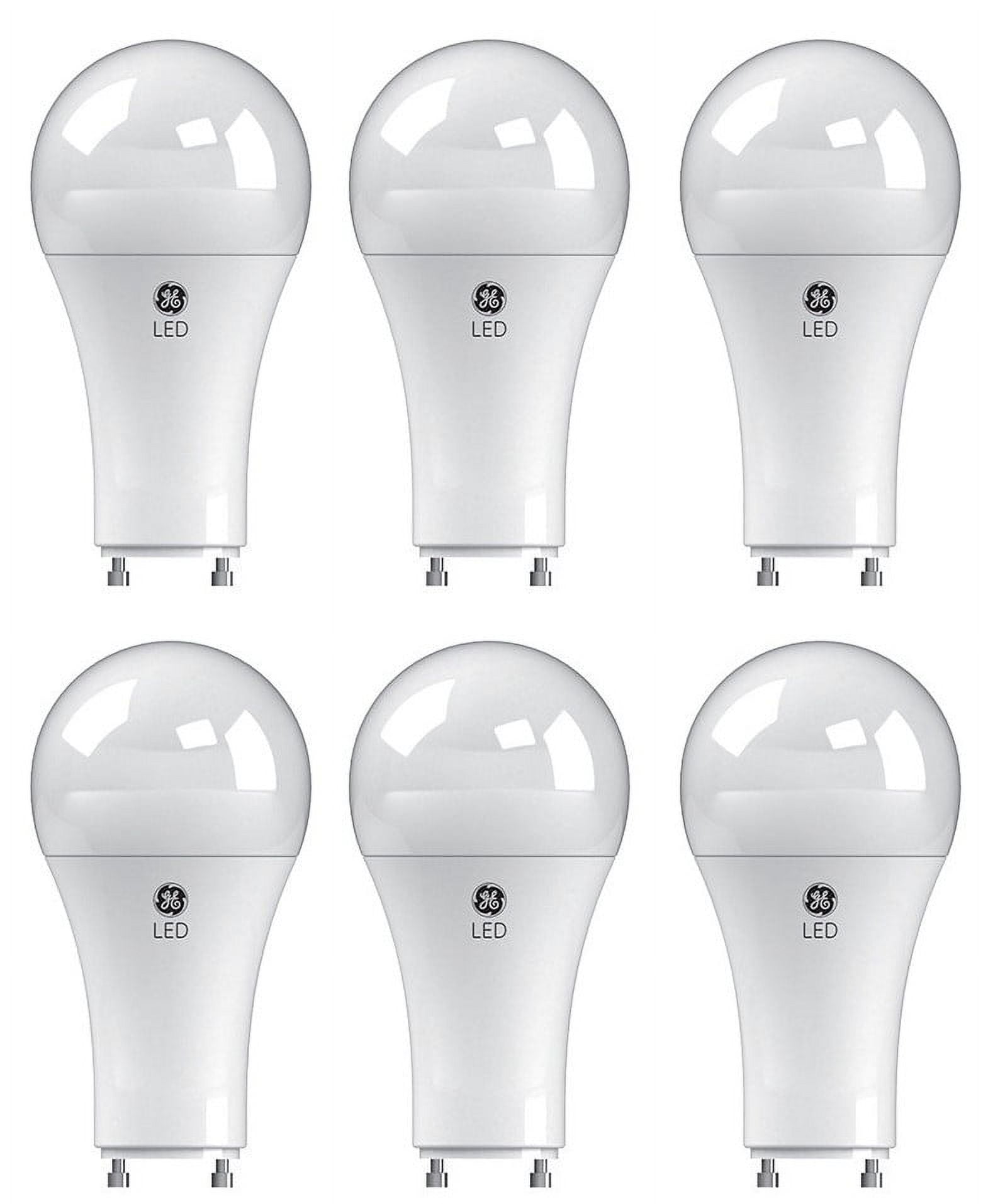 (6 bulbs) GE 46666 A21 LED Light Bulb, 15 watts, 1600 lumens, 2700K ...