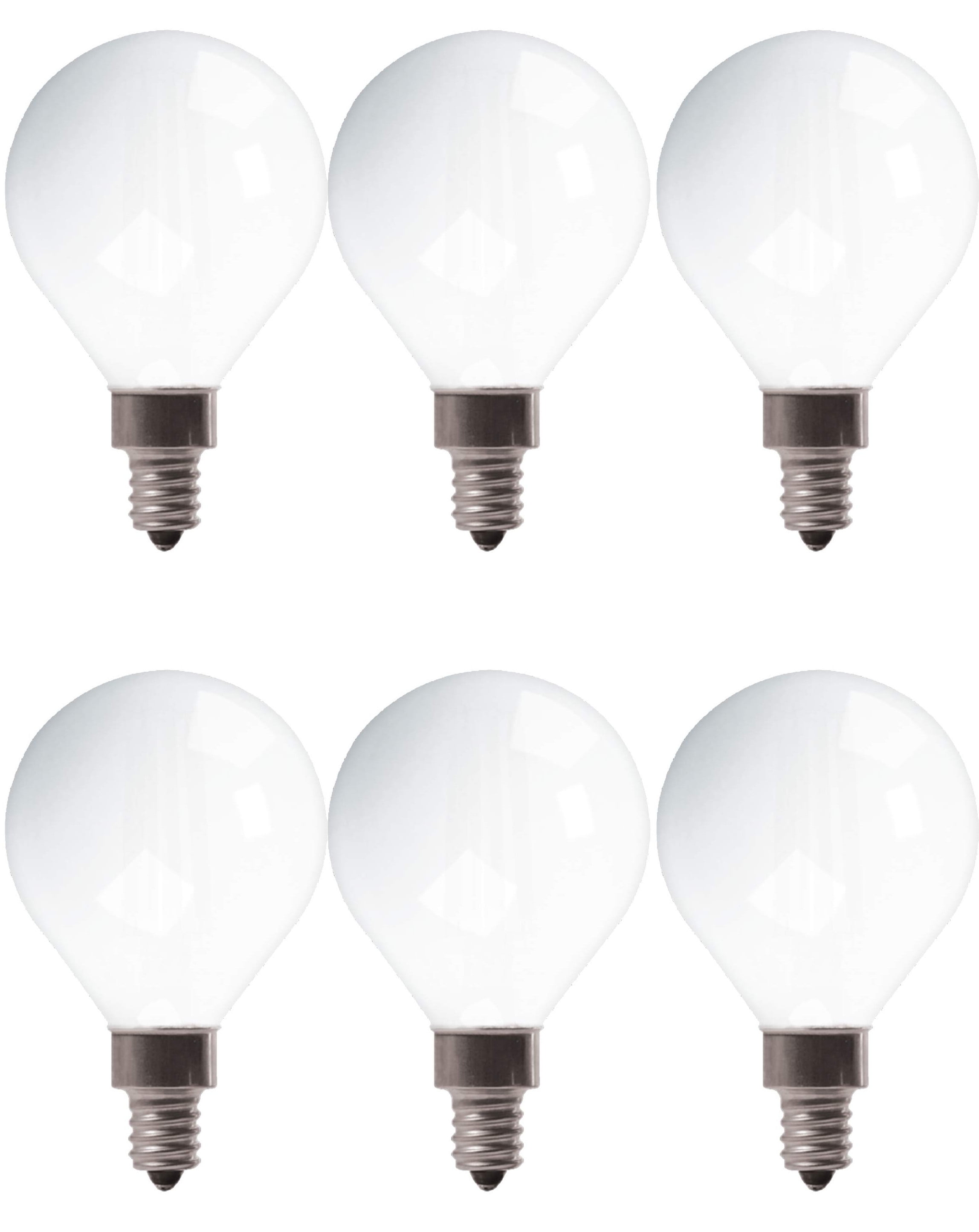 (6 bulbs) GE Lighting 25046 Frosted Finish Light Bulb Dimmable LED ...