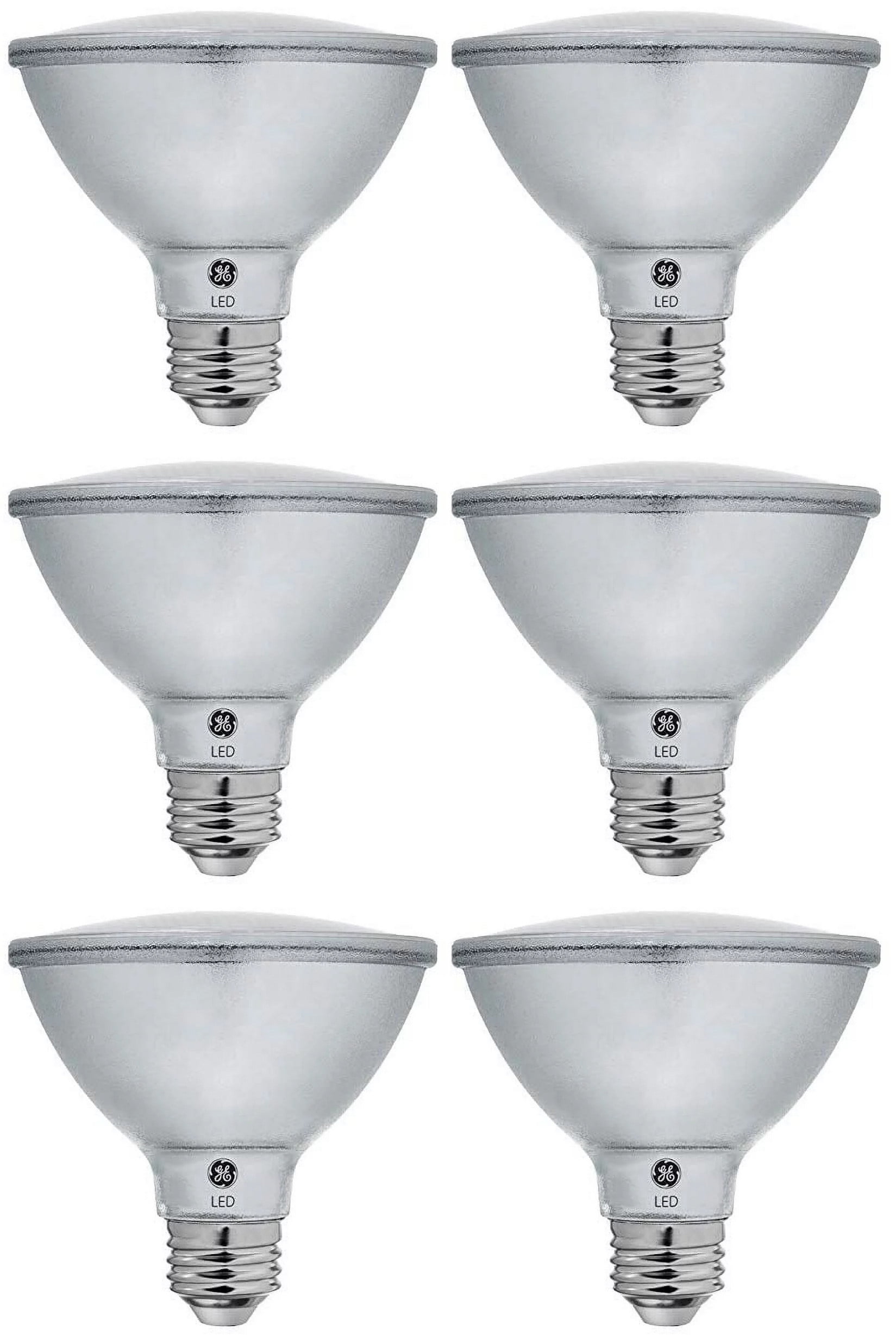 (6 bulbs) GE classic LED PAR30 Shortneck, 75 W Equivalent, Dimmable ...