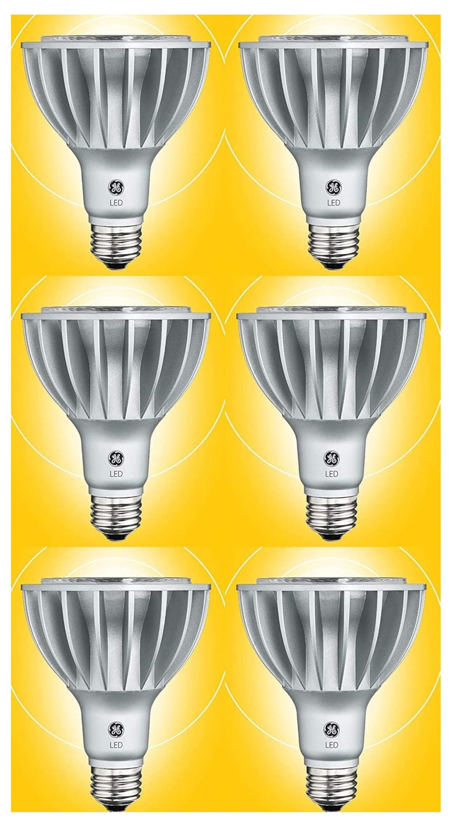 (6 bulbs) nighthawk LED PAR30 Longneck, 24 watt, 2200 lumens, 3000K warm white, medium base ...