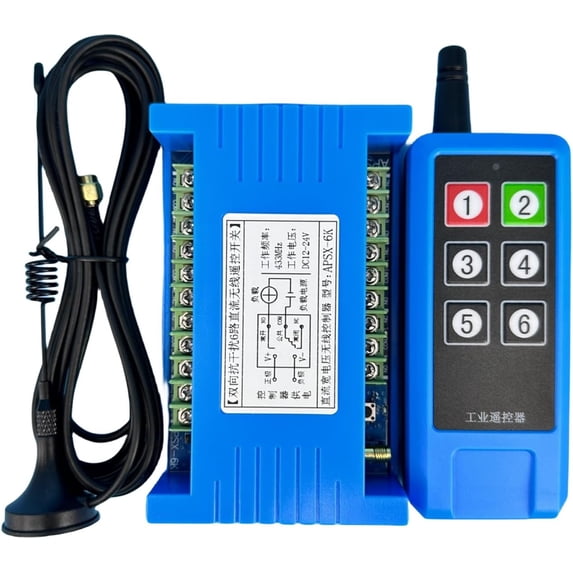 6-channel 122448 industrial-grade wireless remote control switch ...