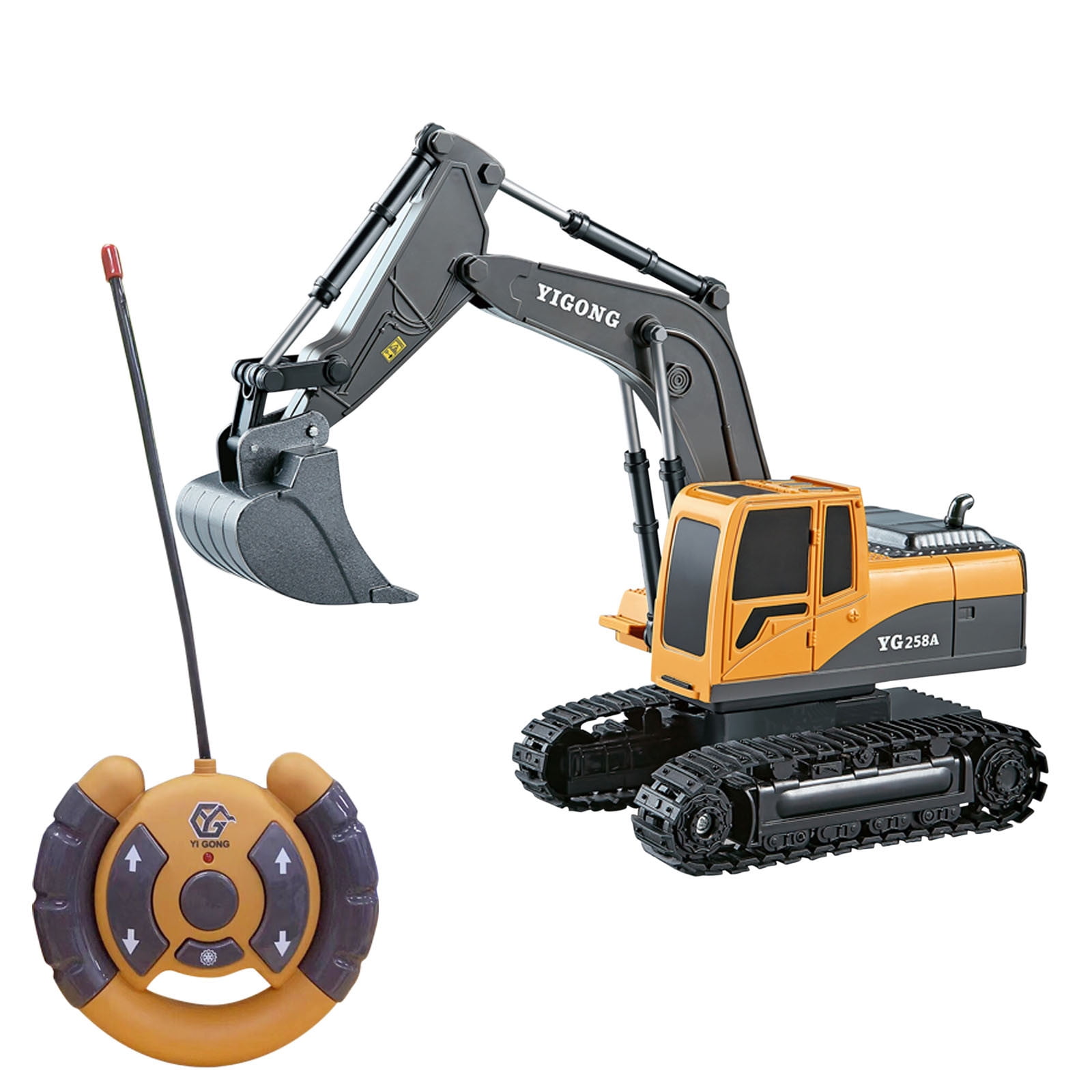 6-channel Alloy Excavator Wireless Remote Control Digging Children ...