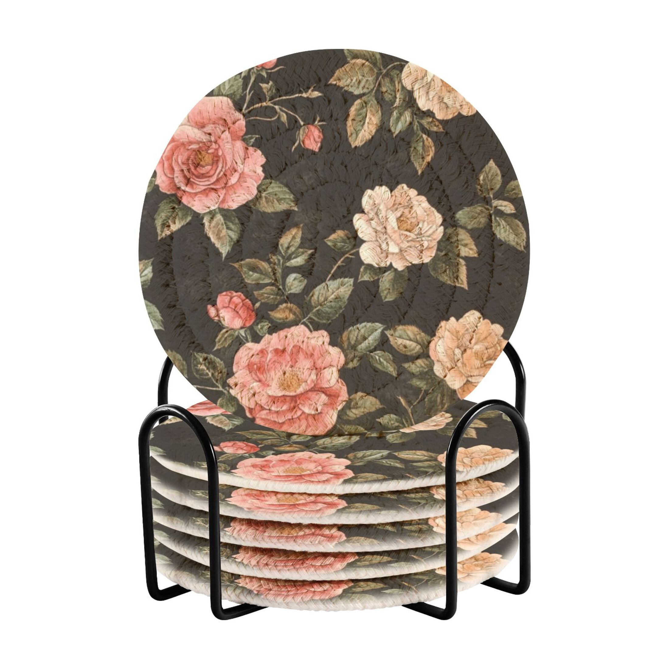 6 coil coasters 3.94x3.94x0.24 inch water coasters Drink coasters with ...