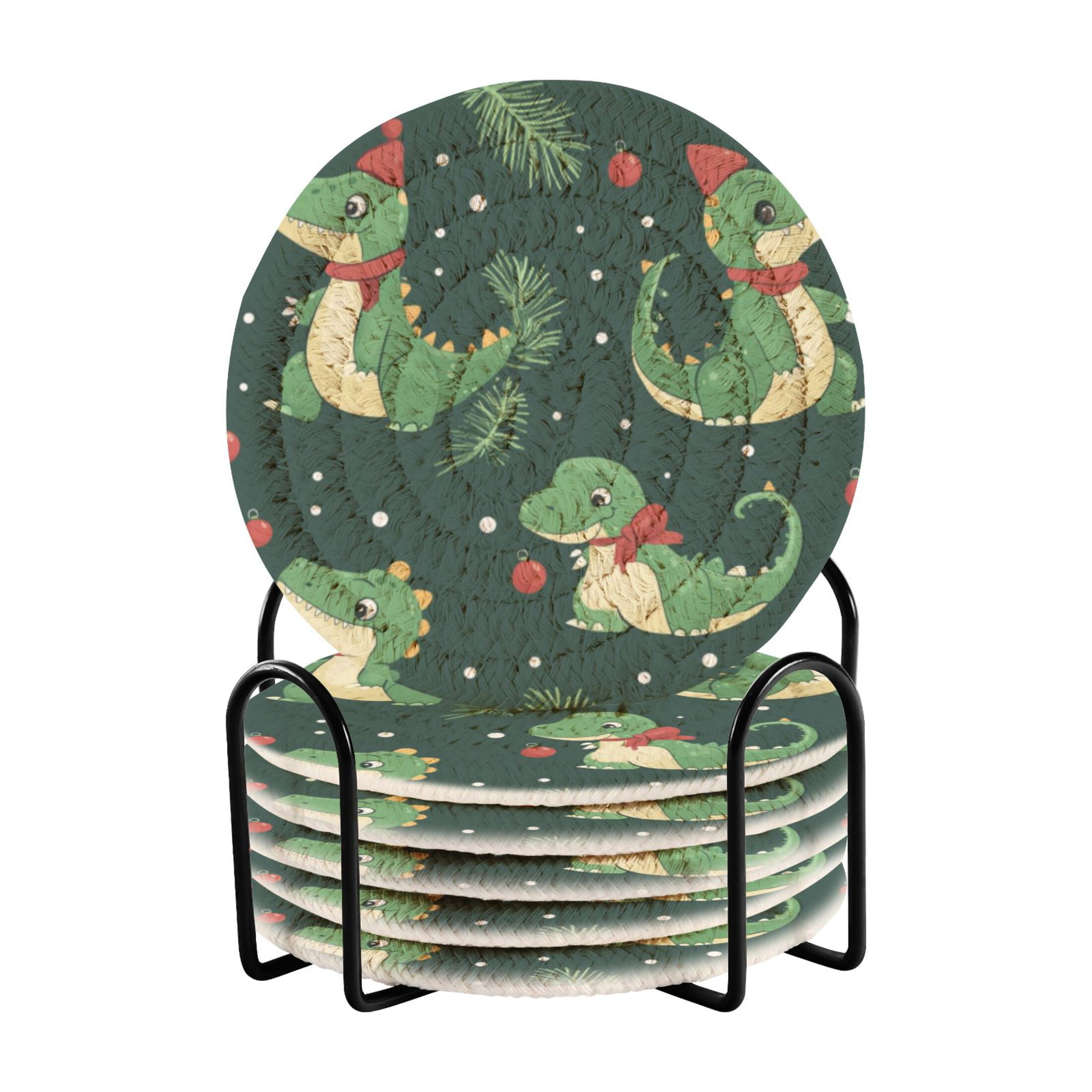 6 coil coasters 3.94x3.94x0.24 inch water coasters Drink coasters with ...