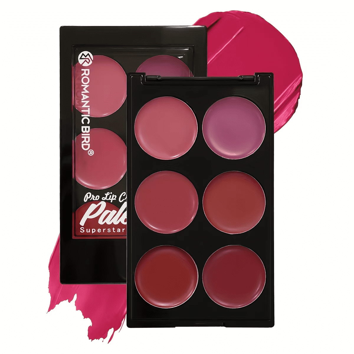 6-color lip gloss powder blusher palette, bright color, high color ...