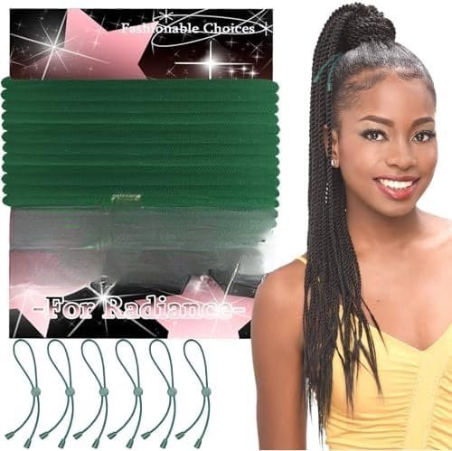 6 count Adjustable Hair Ties for Thick Hair& Hair,No Ponytail Holders ...