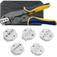 6 count Crimping Tool Set - Ratchet Wire Crimping Tool for Heat Shrink ...