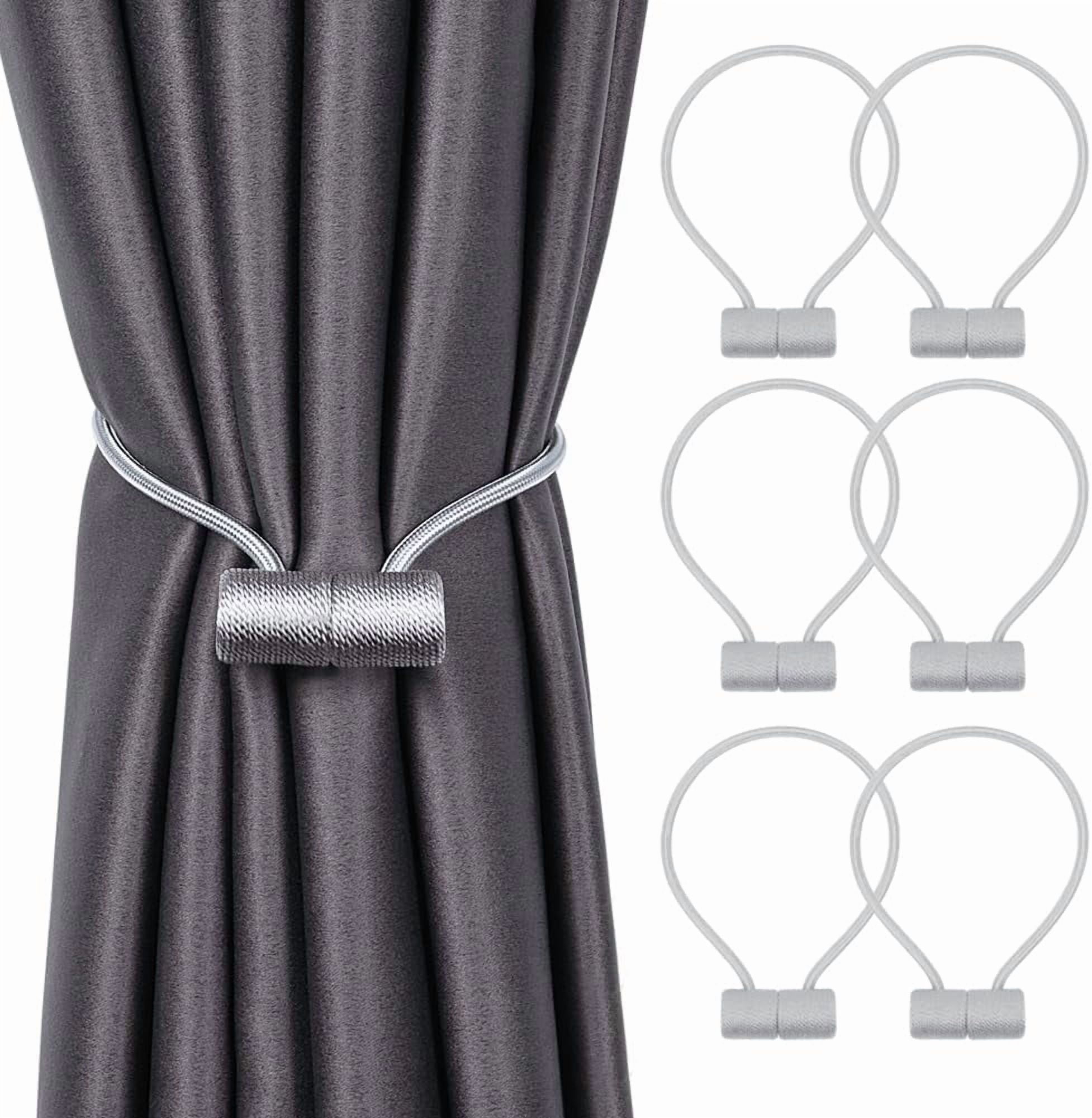 6 count Curtain Tiebacks, Window Curtain Tiebacks Clips Decorative Rope ...