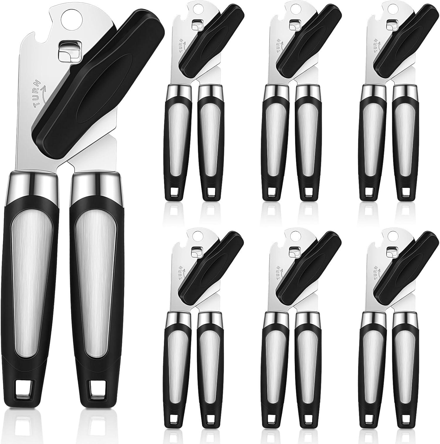 6 count Manual Can Opener with Smooth Edge Multifunctional Kitchen ...