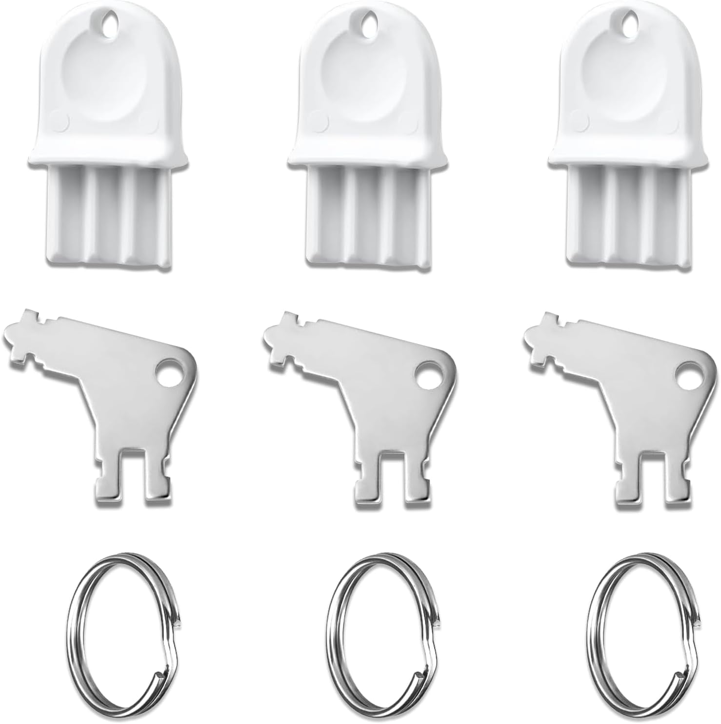 6 count Paper Towel Dispenser Key, 2 Types and Durable Toilet Paper ...