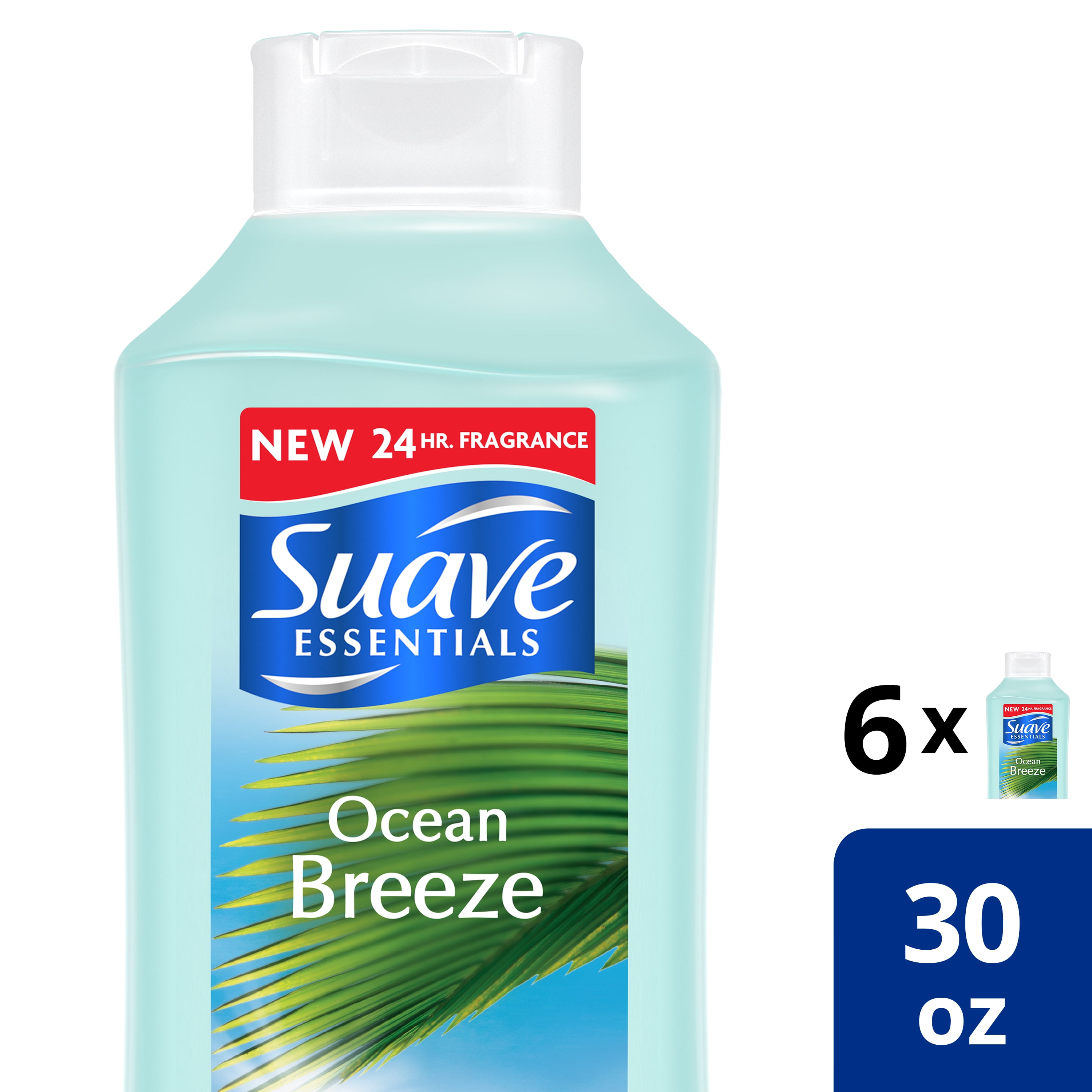 (6 count) Suave Ocean Breeze Moisturizing Shampoo for Dry Hair 30 oz ...