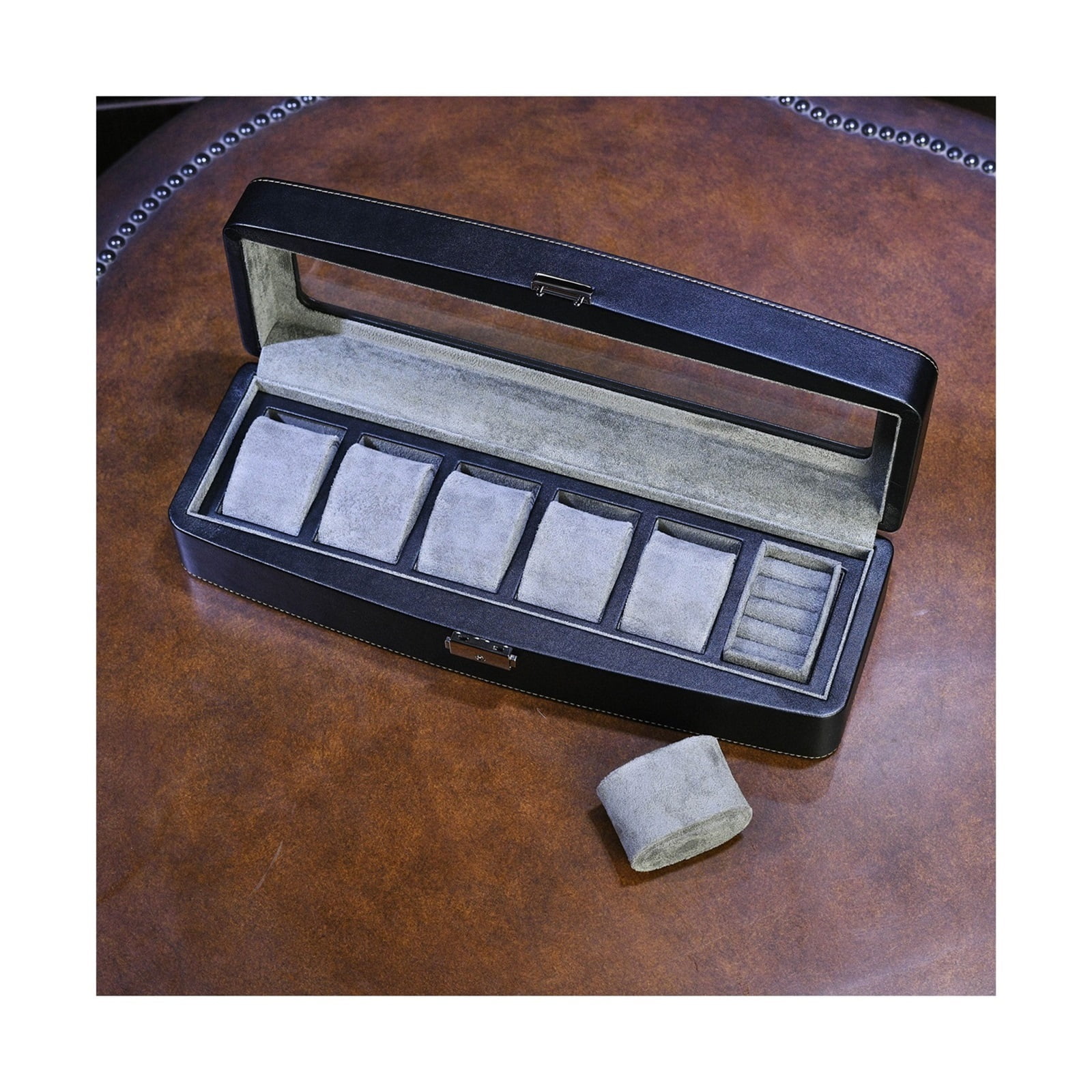 6-digit Watch Collection Box High-end Watch Organizer Artificial ...