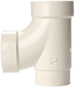 6 each: Charlotte PVC DWV Sanitary Reducing Tee PVC004010800 - Walmart.com