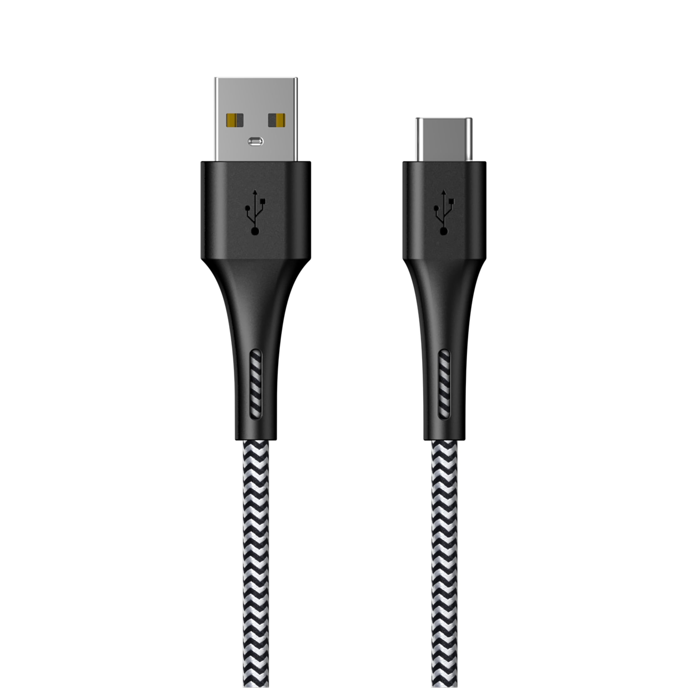 6 feet USB Type-a to C Charging and Data Braided Cable for Android ...