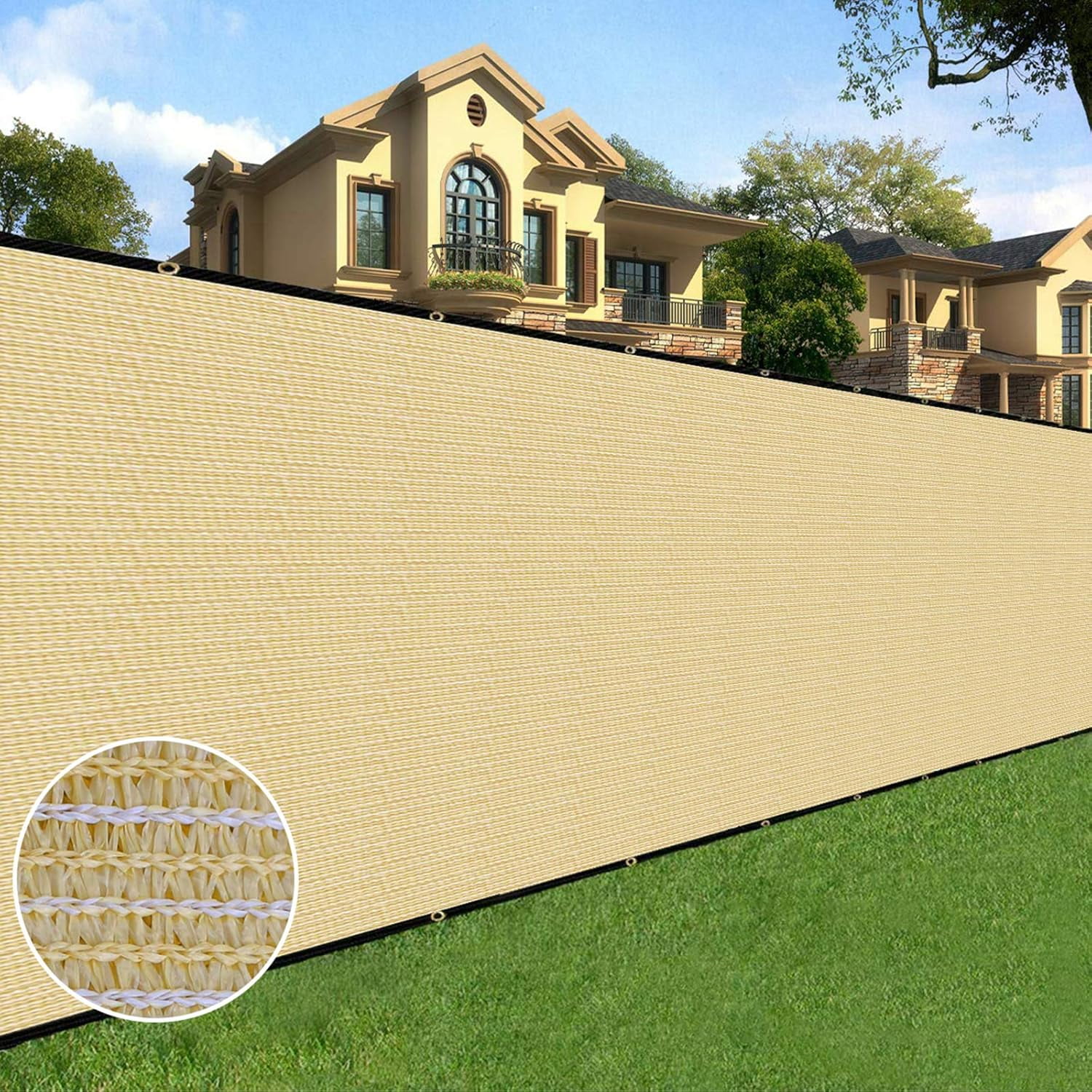 6 feet x 150 feet Privacy Screen Fence Heavy Duty Fencing Mesh Shade ...