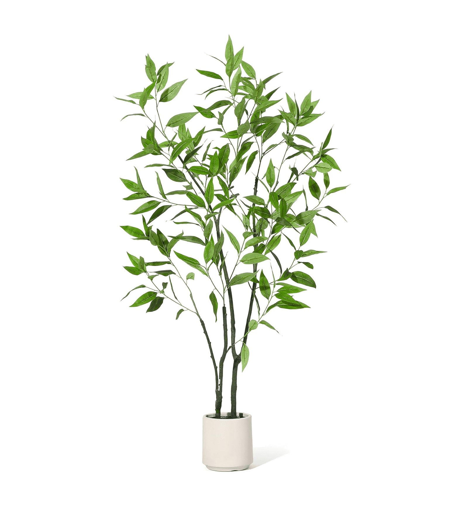 6 ft Artificial Eucalyptus Tree in Pot,Realistic Olive Tree with ...