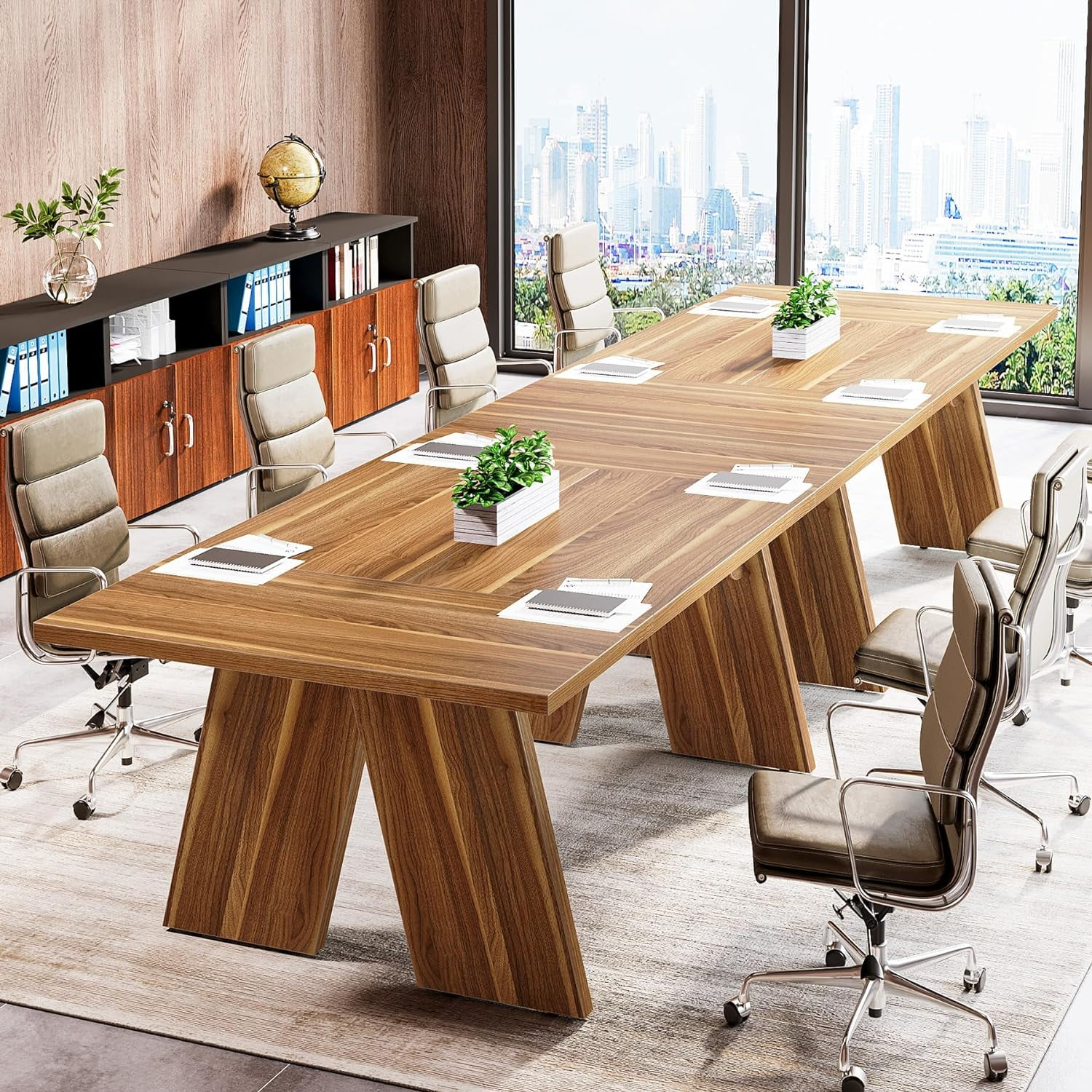 6 ft Conference Table, 70.9 L x 35.4 W x 29.5 H Inches Meeting Table ...