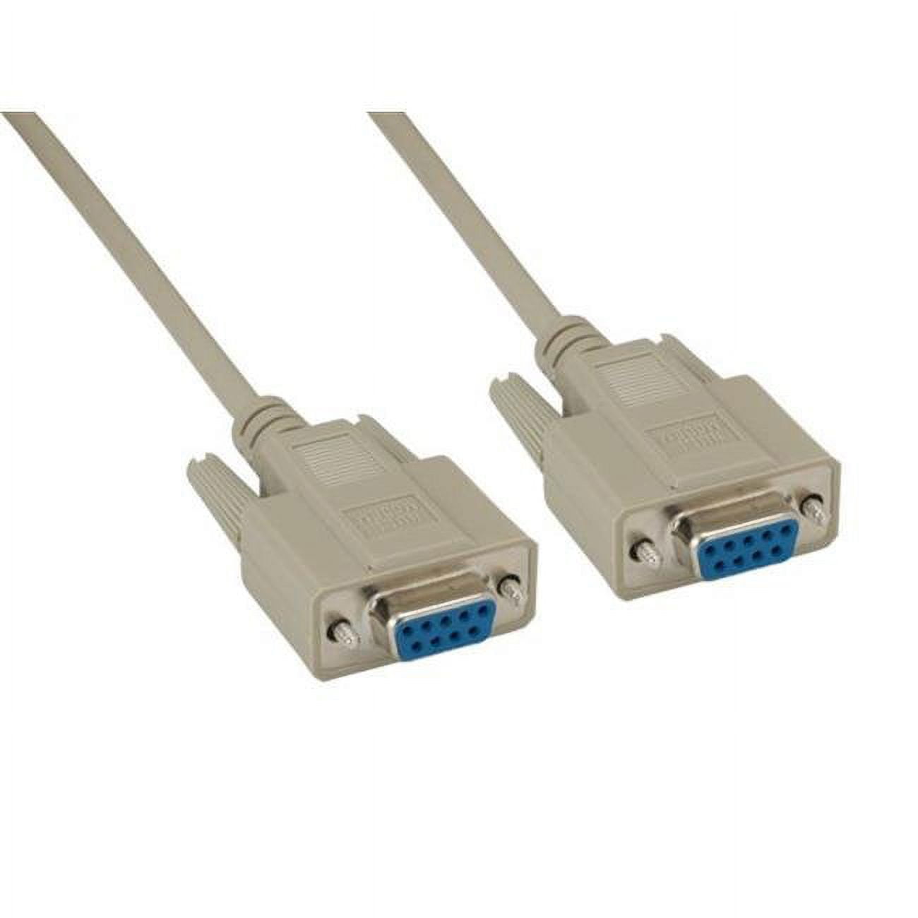 6 ft. DB9 Female to Female Null Modem Cable - Beige - Walmart.com