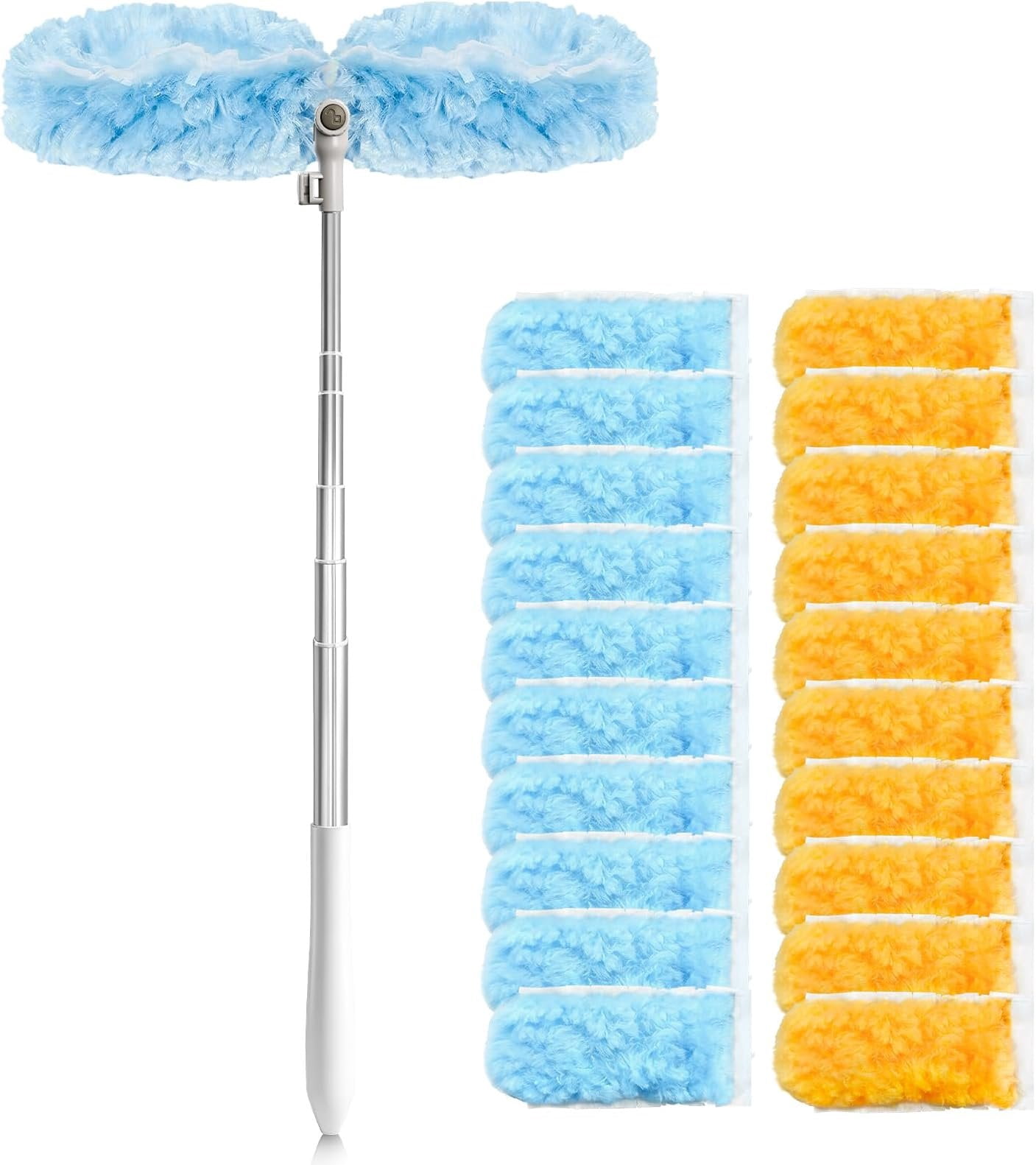 6 ft Extendable Duster Handle with 20 Refills, Duster with Extension ...