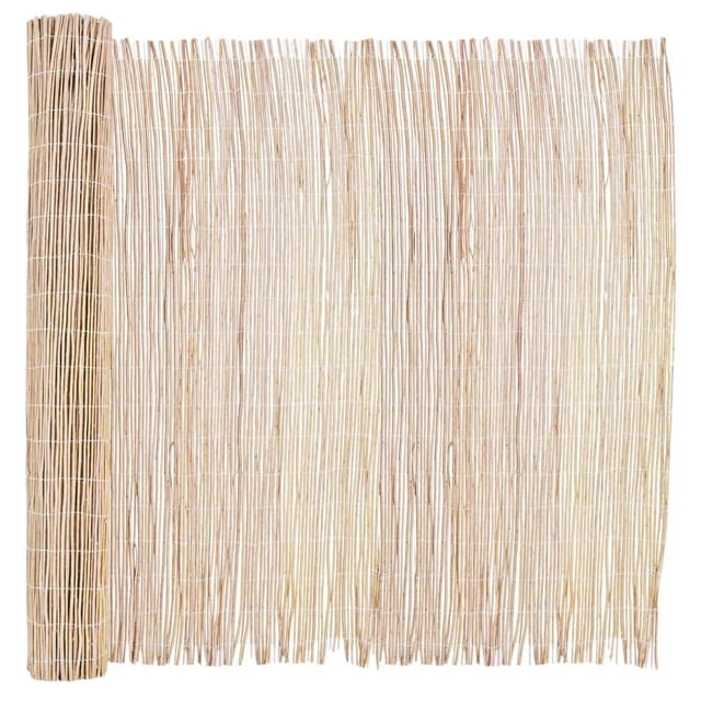 6 ft. H x 8 ft. L Peeled Willow Wood Garden Fence - Walmart Business ...