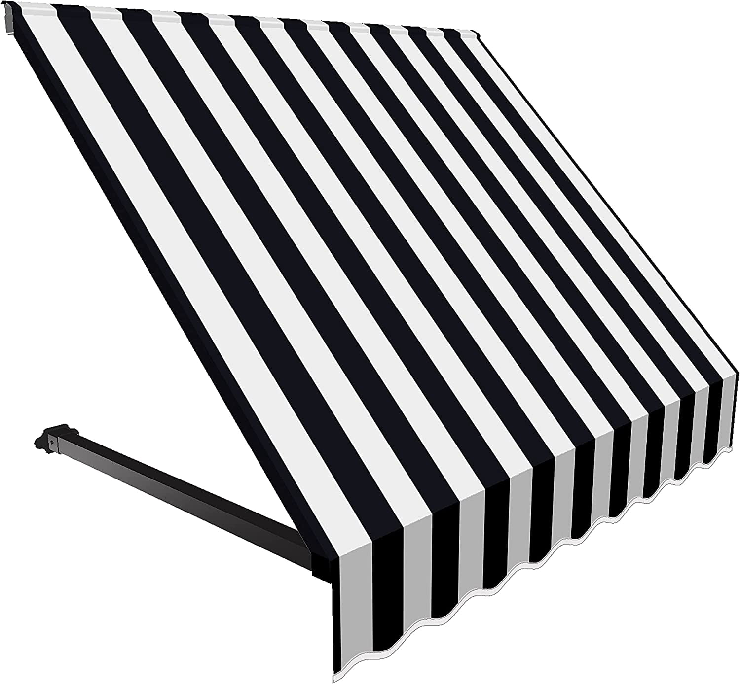 6 ft. Open-Sided Door/Window Awning Fixed Outdoor Canopy 76.5 Inch W x ...