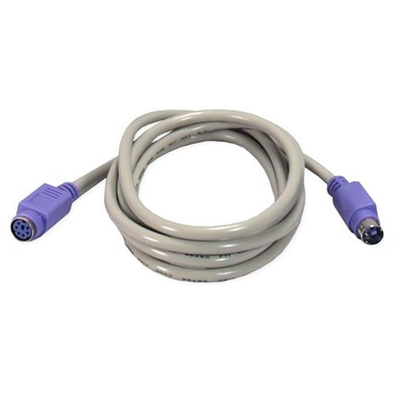 6 ft. PS-2 Male to Female Keyboard Extension Cable with Purple ...